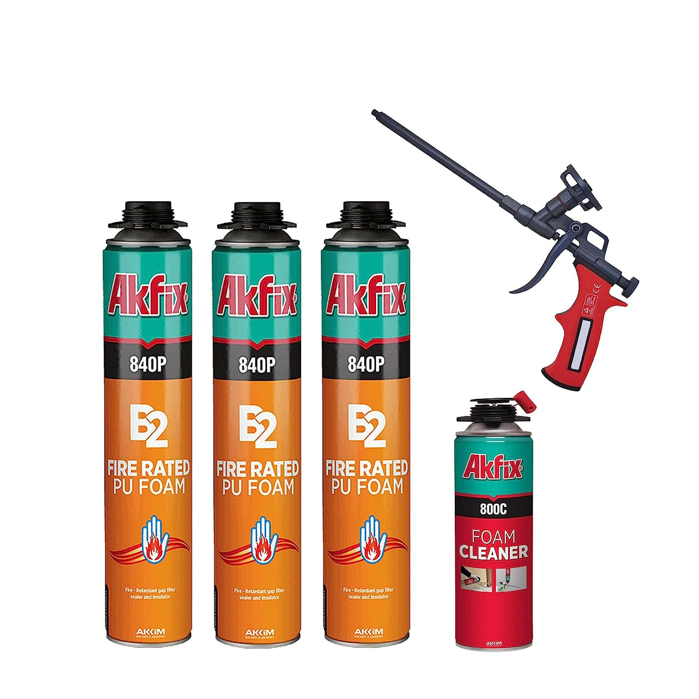 Akfix 840P B2 Fire Rated PU Gun Foam | Akfix Store