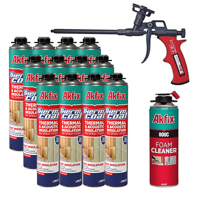 Akfix Thermcoat Insulation & Acoustic Professional Foam 28.7 Oz / 850Ml ...