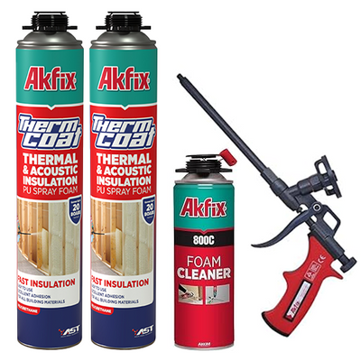 Akfix Thermcoat Insulation & Acoustic Professional Foam 28.7 Oz / 850Ml ...