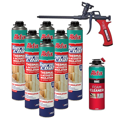 Akfix Thermcoat Insulation & Acoustic Professional Foam 28.7 Oz / 850Ml ...