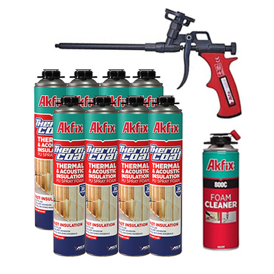 Akfix Thermcoat Insulation & Acoustic Professional Foam 28.7 Oz / 850Ml ...