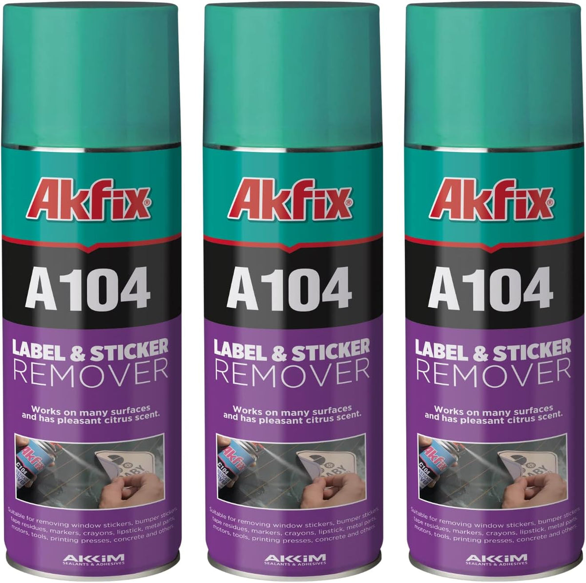 Akfix A104 Label & Sticker Remover 6.76 Oz/200Ml - Akfixstore