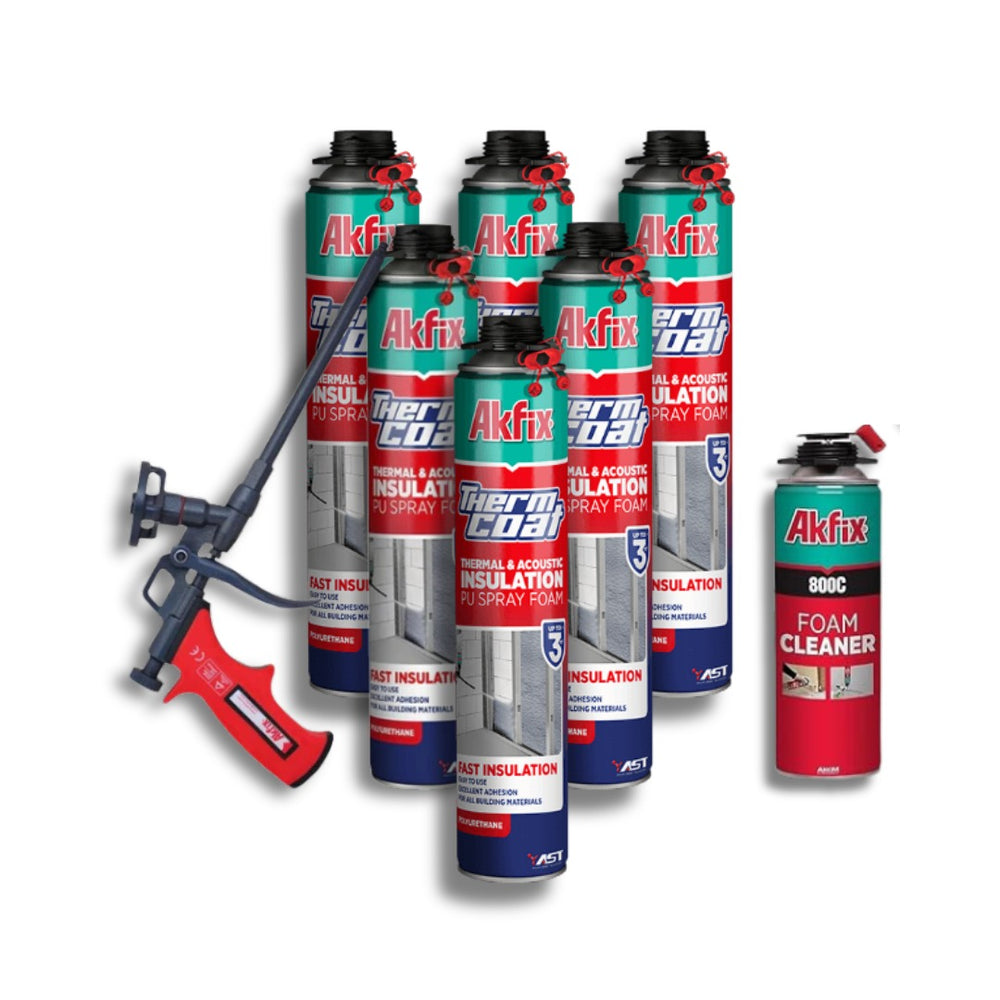 Akfix Thermcoat Insulation & Acoustic Professional Foam 28.7 Oz / 850Ml ...
