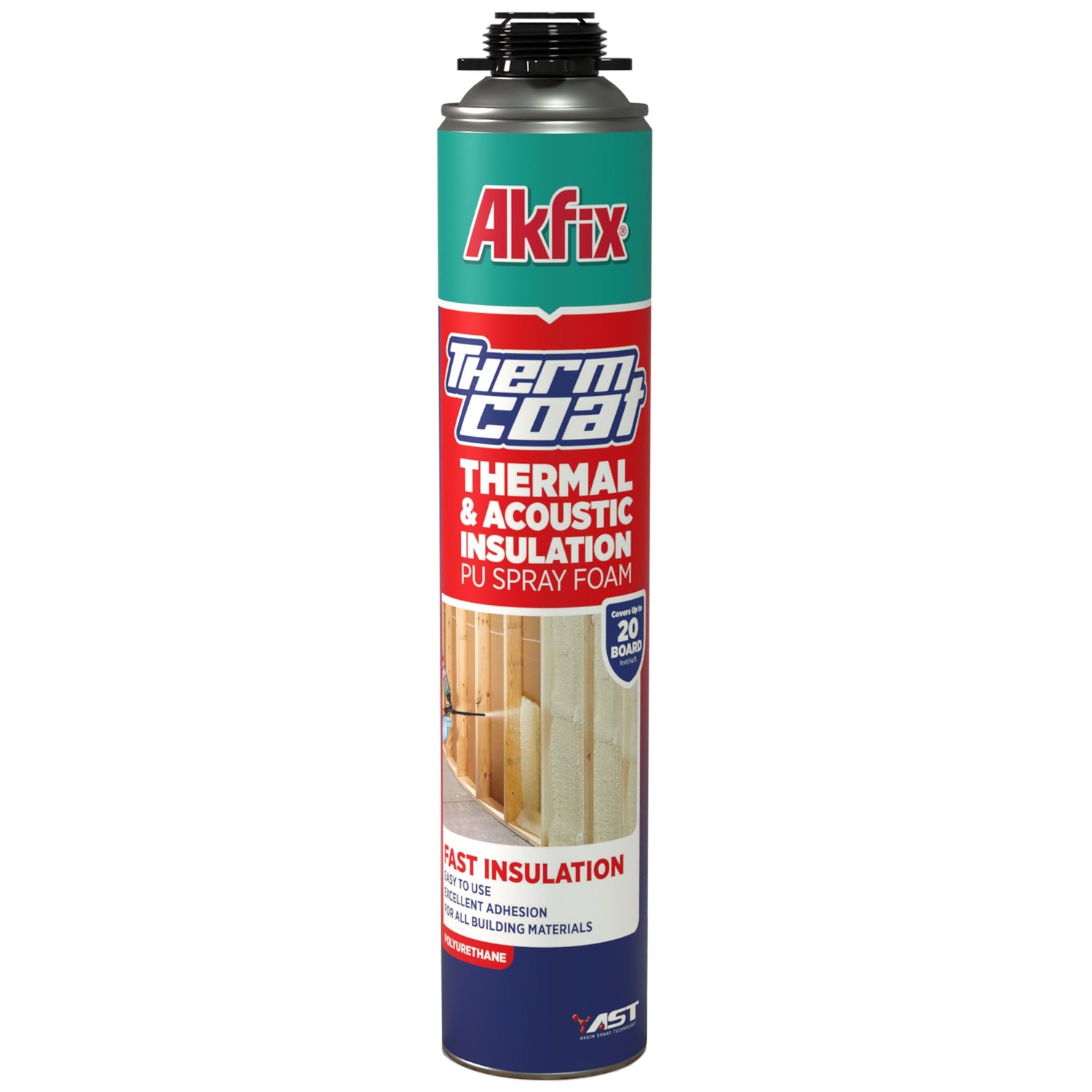 Akfix Thermcoat Insulation & Acoustic Professional Foam 28.7 Oz / 850Ml ...