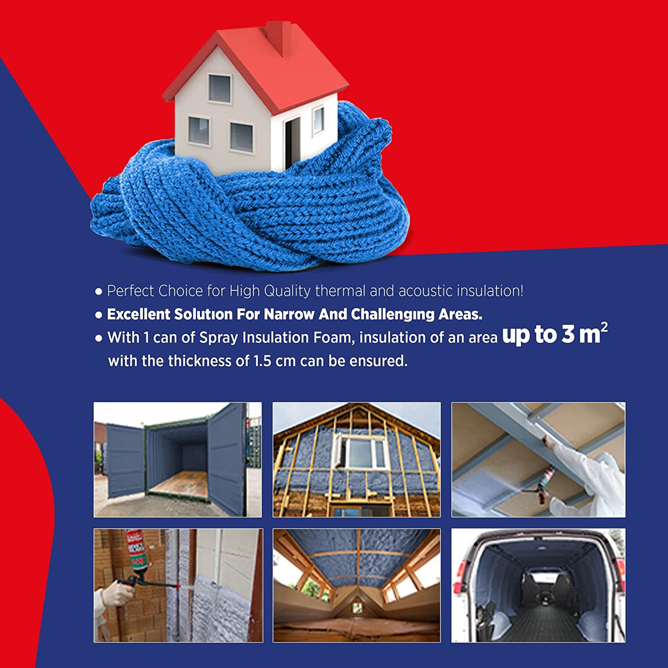 Akfix Thermcoat Insulation & Acoustic Professional Foam 28.7 Oz / 850Ml ...